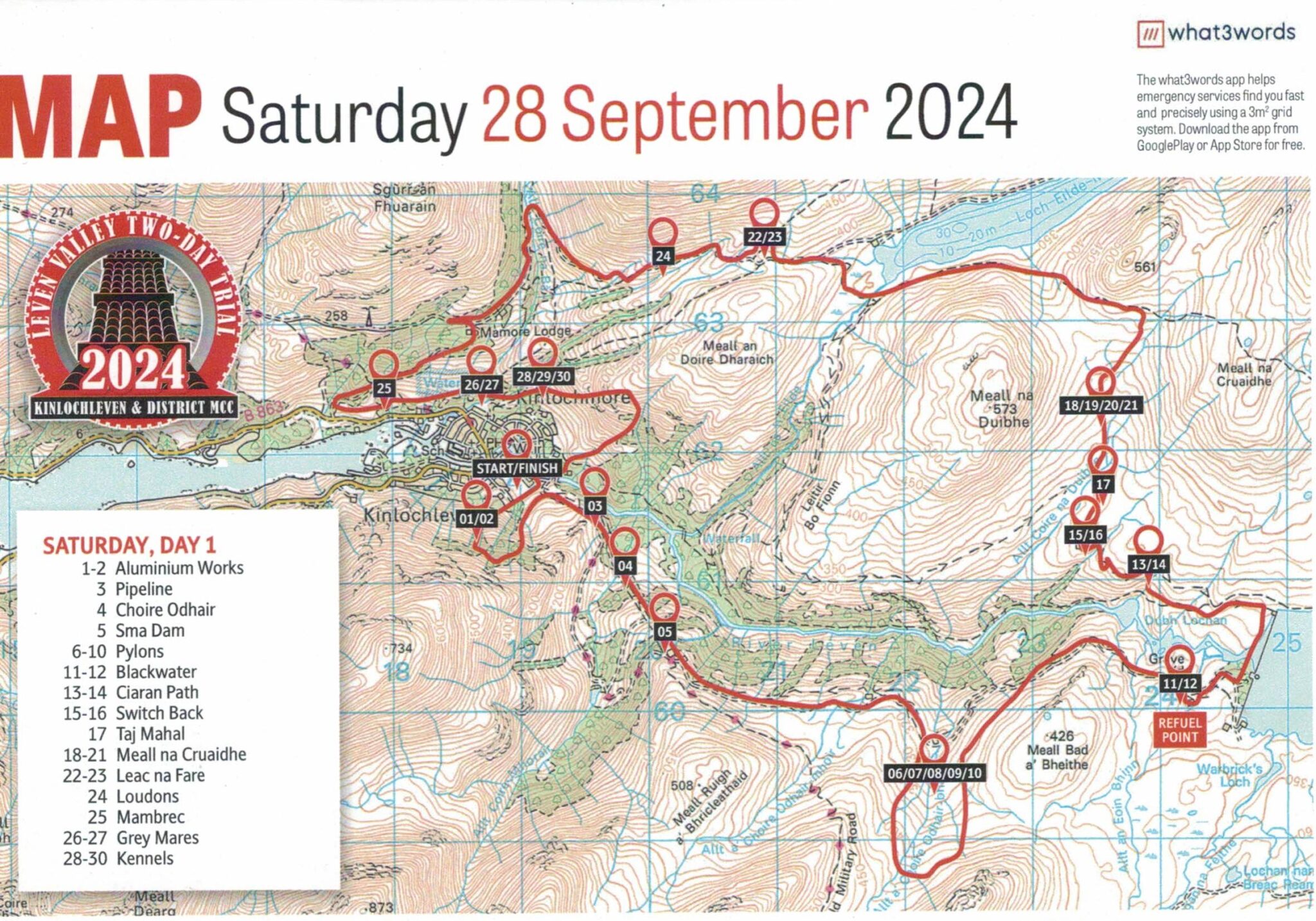 2024 Route Maps – Kinlochleven MCC